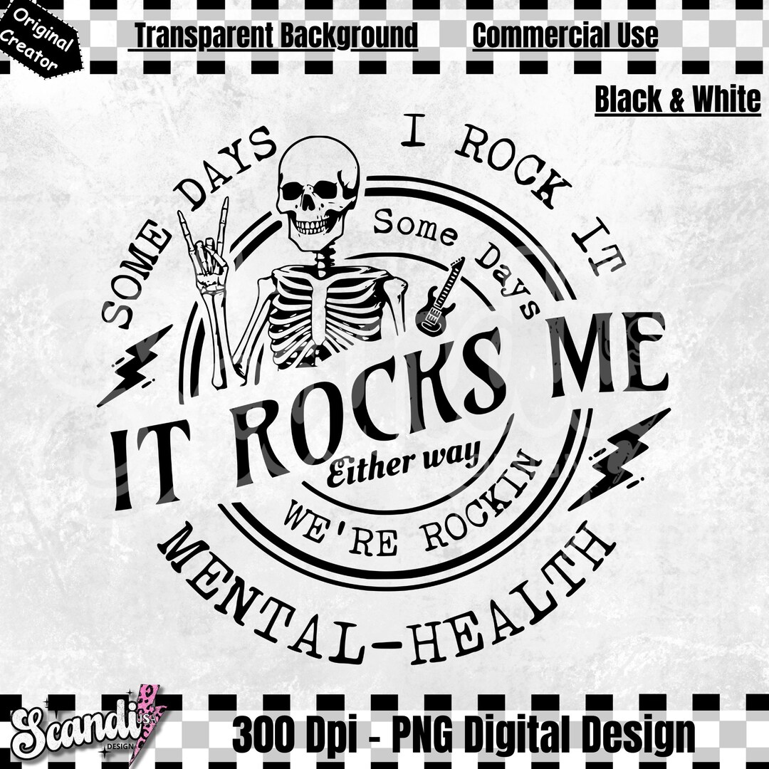 Rockin Mental Health PNG - I Rock It PNG - Mental Health - Survivor ...
