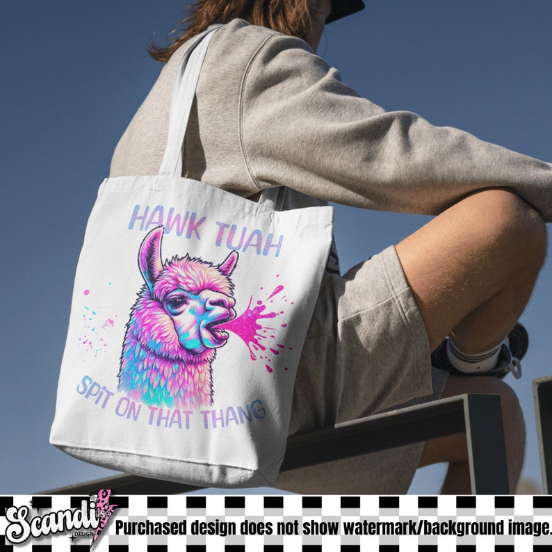 Hawk Tuah Spit on That Thang PNG | Funny Llama Clipart | Cute Alpaca ...