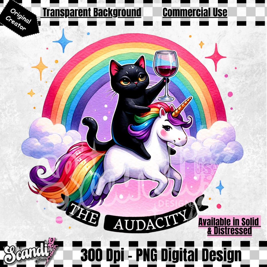 The Audacity Cat PNG, Sarcastic Black Cat Sublimation Design, Snarky ...