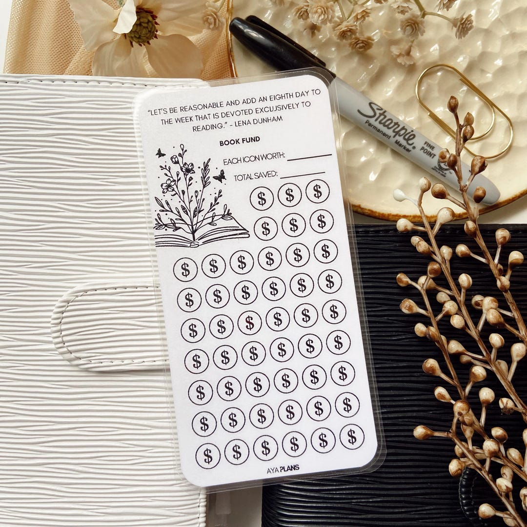 Book Sinking Funds Tracker Laminated A6 Cash Savings Tracker - Etsy