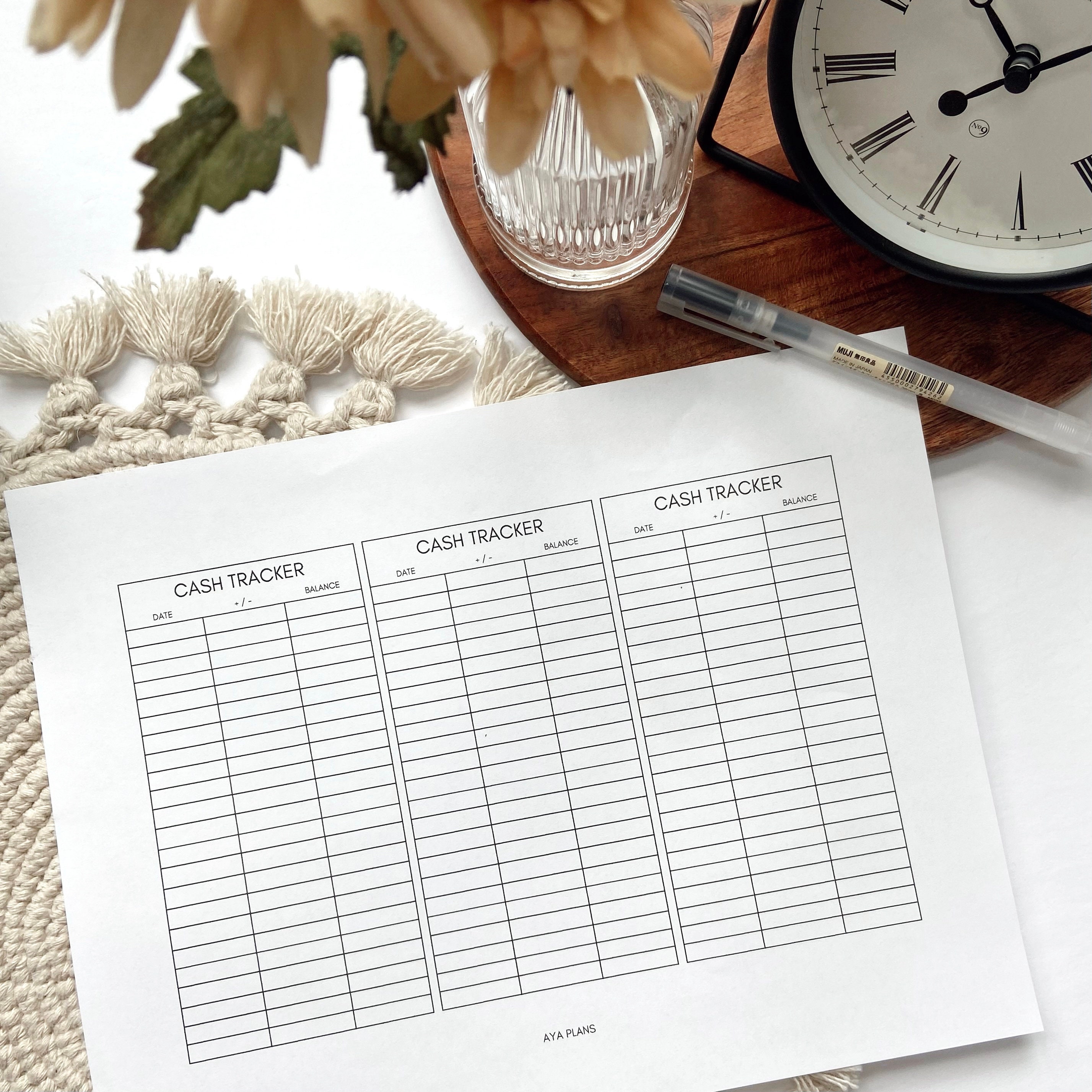 Printable Cash Envelope Tracker A6/personal Size Digital - Etsy