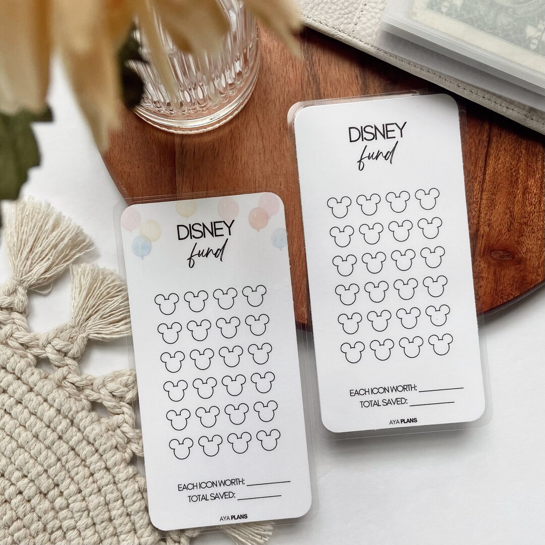 Disney Sinking Funds Tracker Laminated A6 Cash Trackers - Etsy