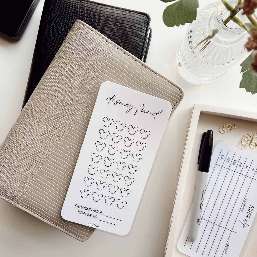 Disney Sinking Funds Tracker Laminated A6 Cash Trackers - Etsy