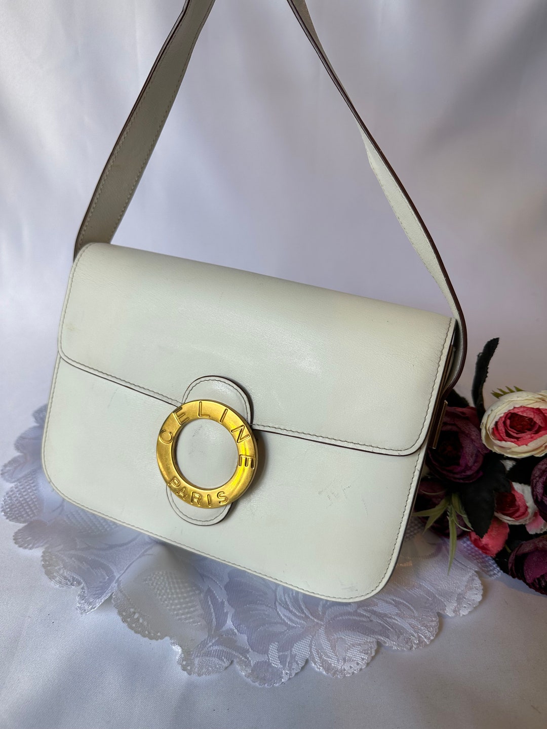 Vintage Celin E Crossbody Bag - Etsy Vintage Celin E Crossbody Bag - Etsy