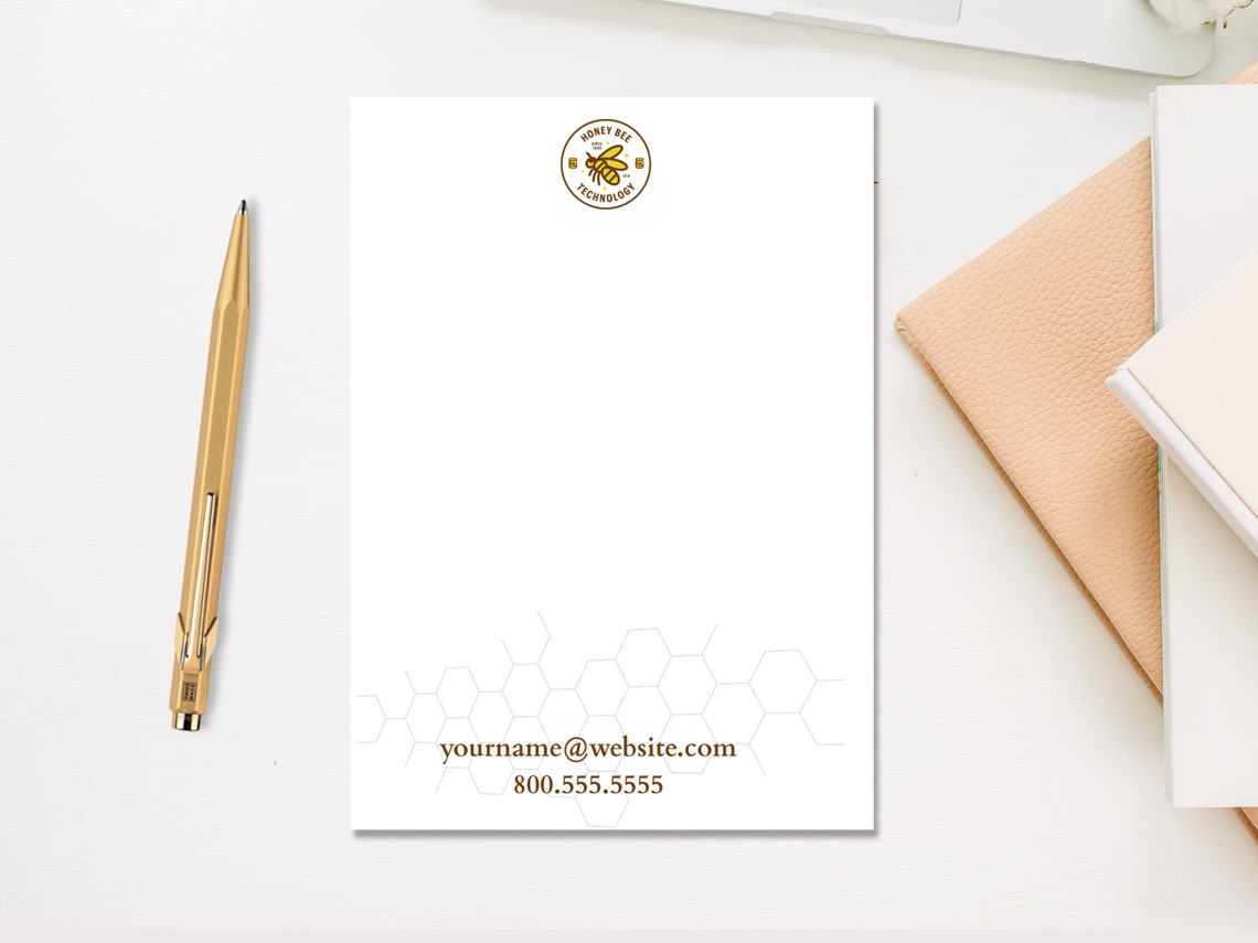 Custom Professional Notepads Bulk 5x7 Business Personalized Stationary ...
