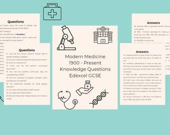 GCSE Edexcel History 9-1: Medicine Through Time - Etsy UK