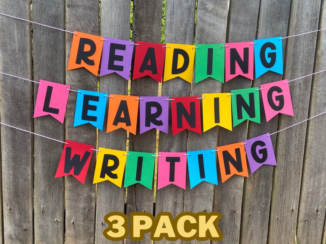 3 PACK Classroom Subject Title Banner, Learning Wall Title, Bulletin ...