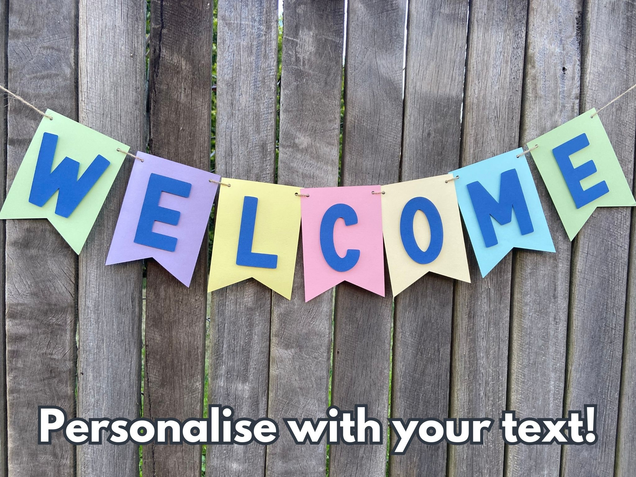 Custom Banner Pastel, Personalised Banner - Etsy