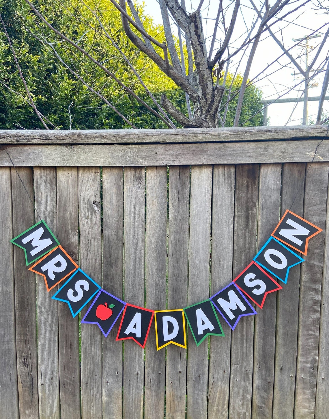 Personalised Teacher Name Banner, Custom Name Banner - Etsy Australia