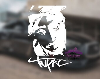 Tupac Shakur Vinyl Decal Rapper Sticker - Etsy UK