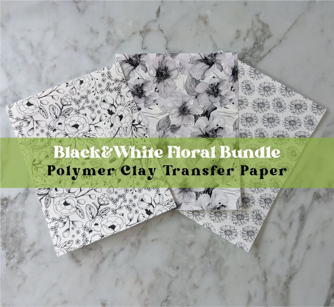 Transfer Paper Bundle for Polymer Clay Dissolvable Water Soluble ...
