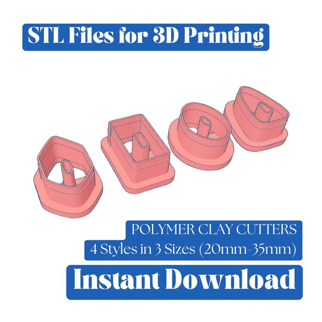 STL Files for 3D Printer • Organic Shapes Bundle • Instant Digital ...