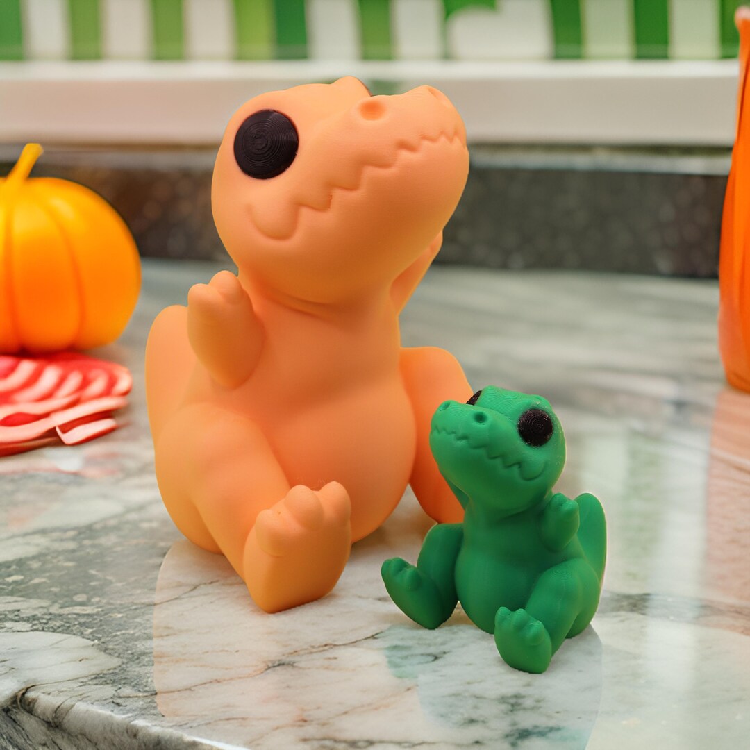 Cute Chubby Dino Desk Decoration Accessory Dinosaur Themed Desk Toy 3d ...
