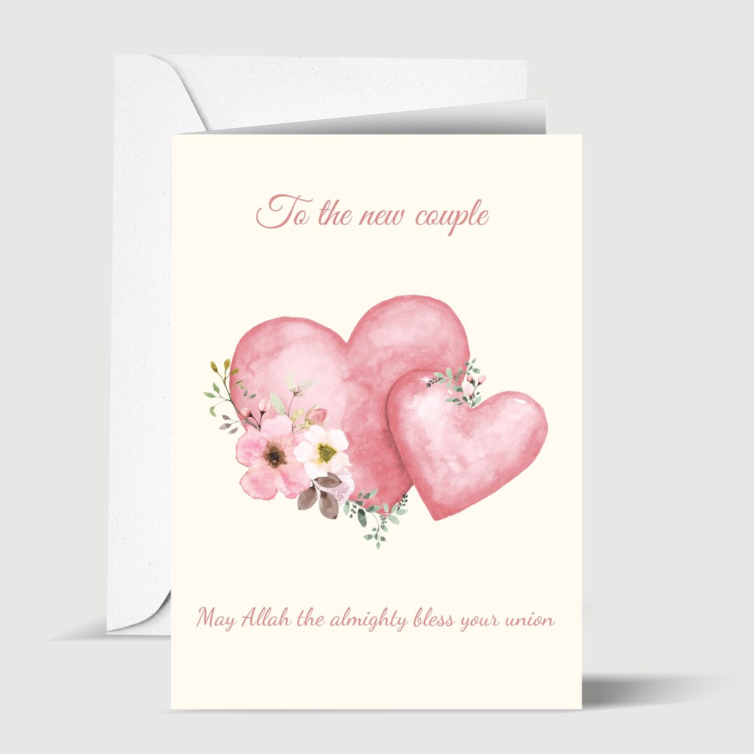 To the New Couple Islamic Marriage Card Congratulations Mubarak on Your ...