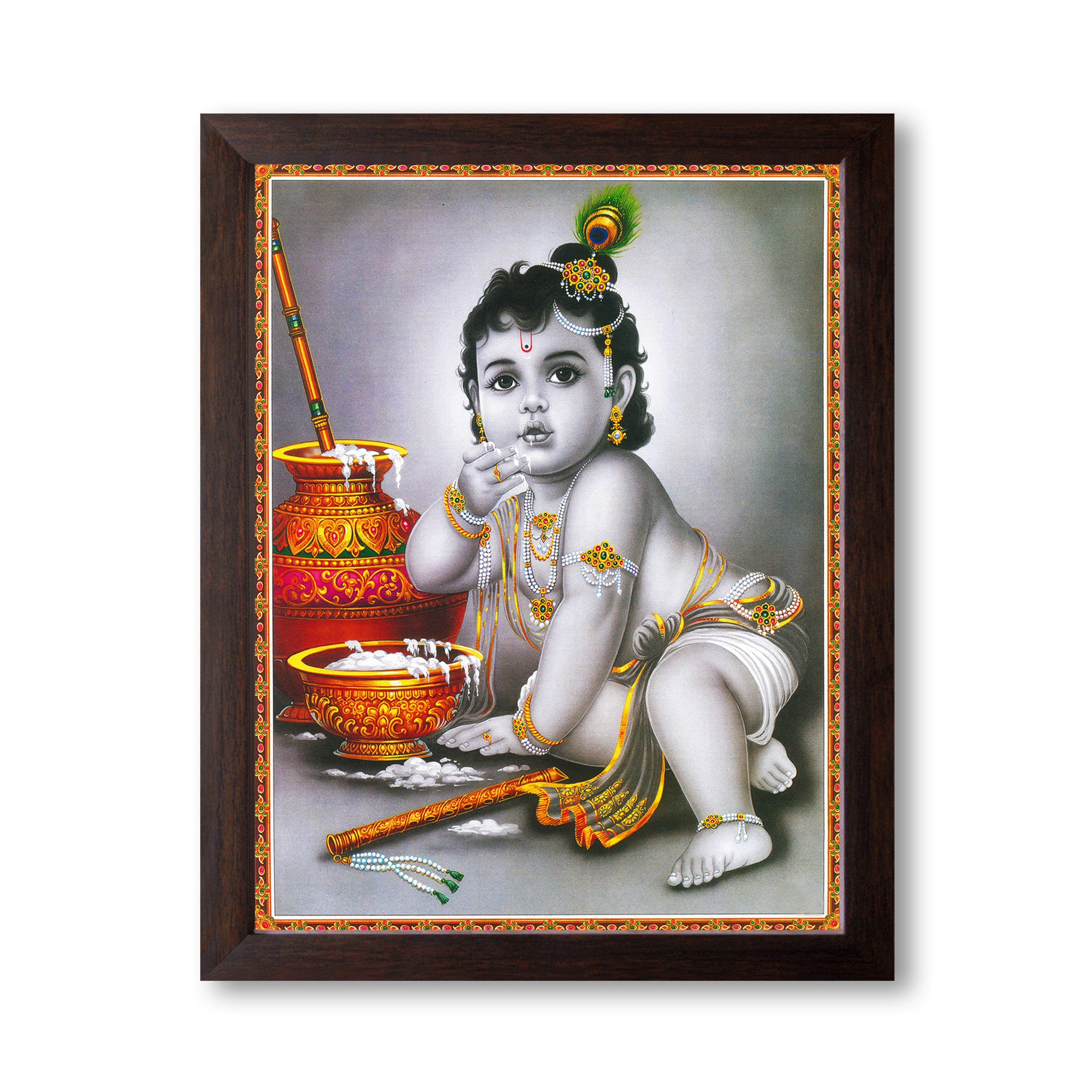 Baby Krishna Eating Butter