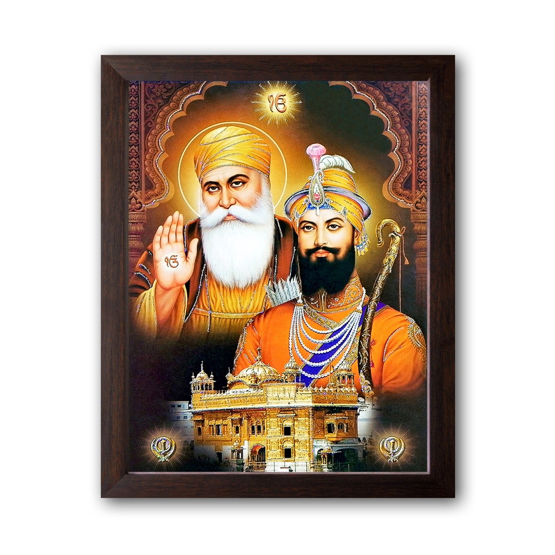 Buy Guru Nanak Dev Ji With Guru Gobind Singh Ji and Golden Temple, HD ...