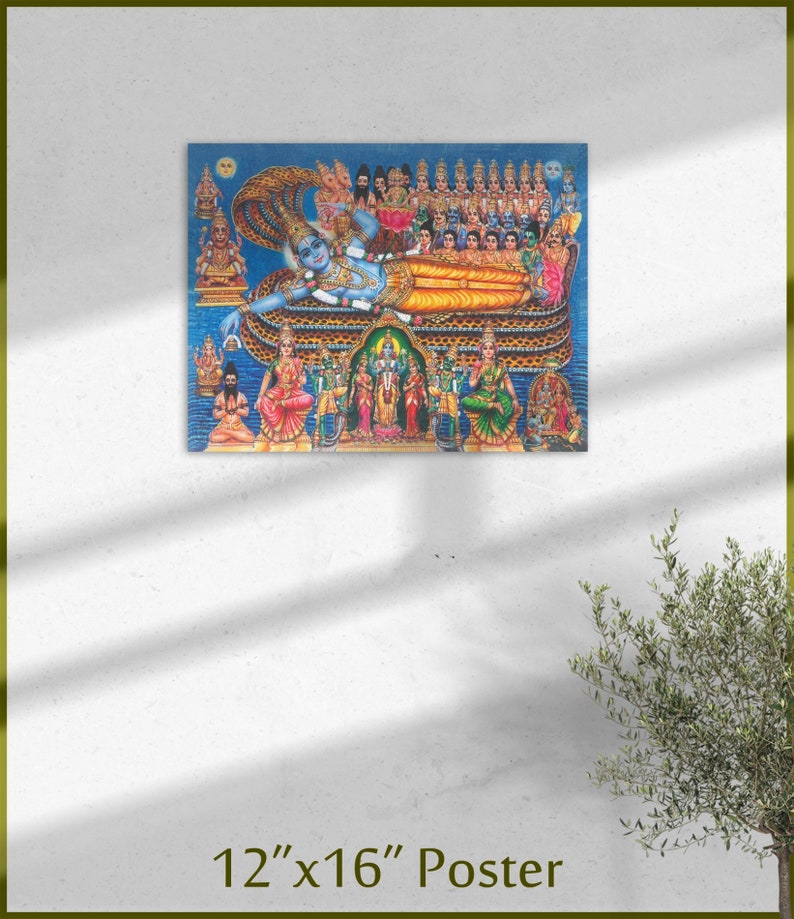 Unique Picture of Lord Vishnu Avatar and Various God, HD Printed ...