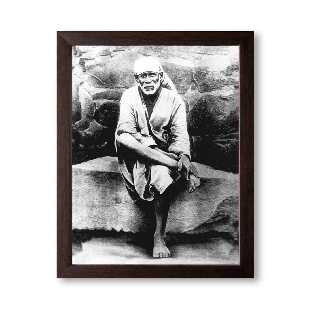 Shree Sai Baba Framed Poster: HD Religious Wall Decor - Etsy