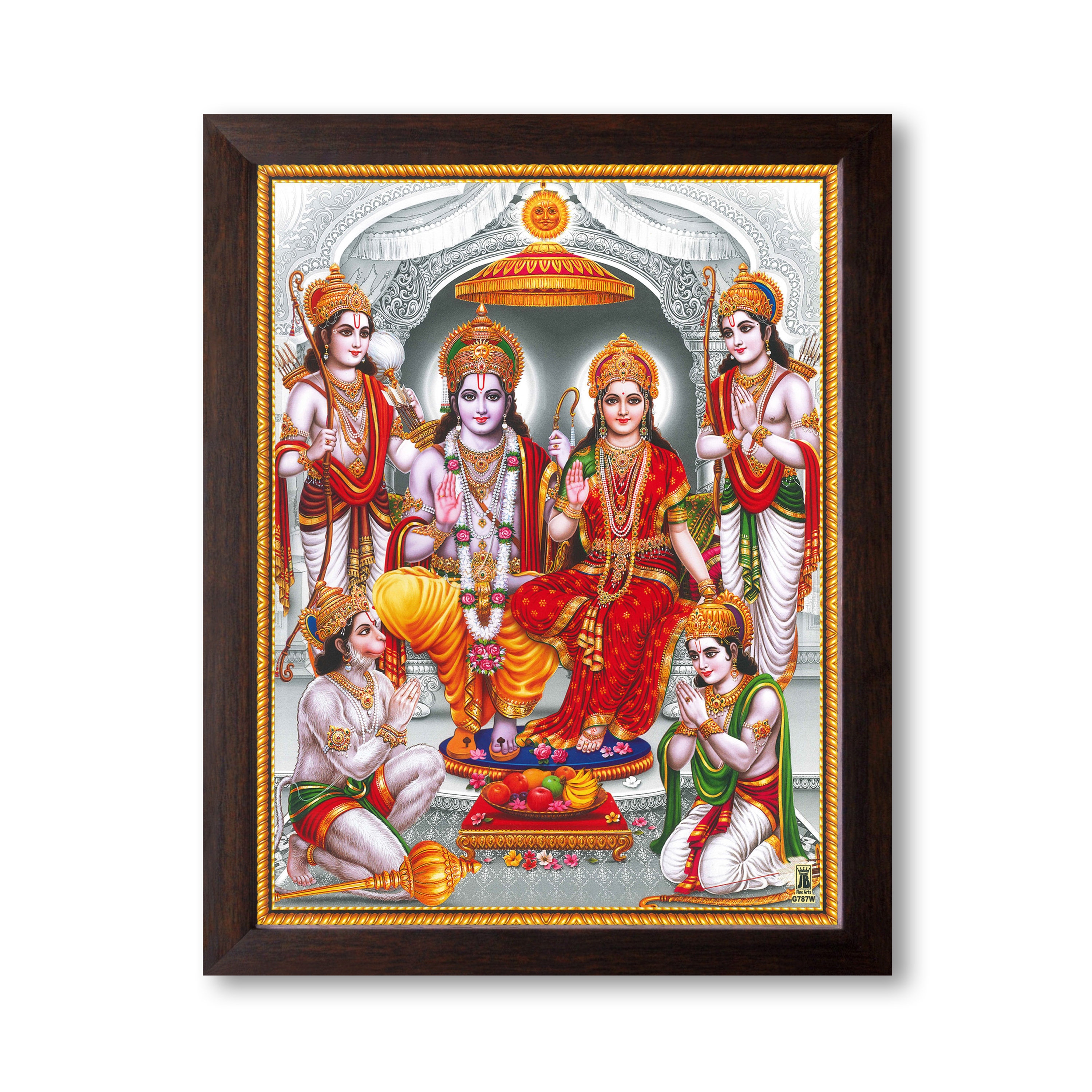 Ram Darbar Painting, HD Printed Religious & Wall Decor Picture Painting ...