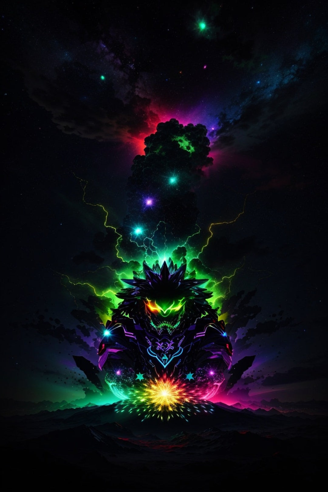 Cosmic Demon Digital File - Etsy