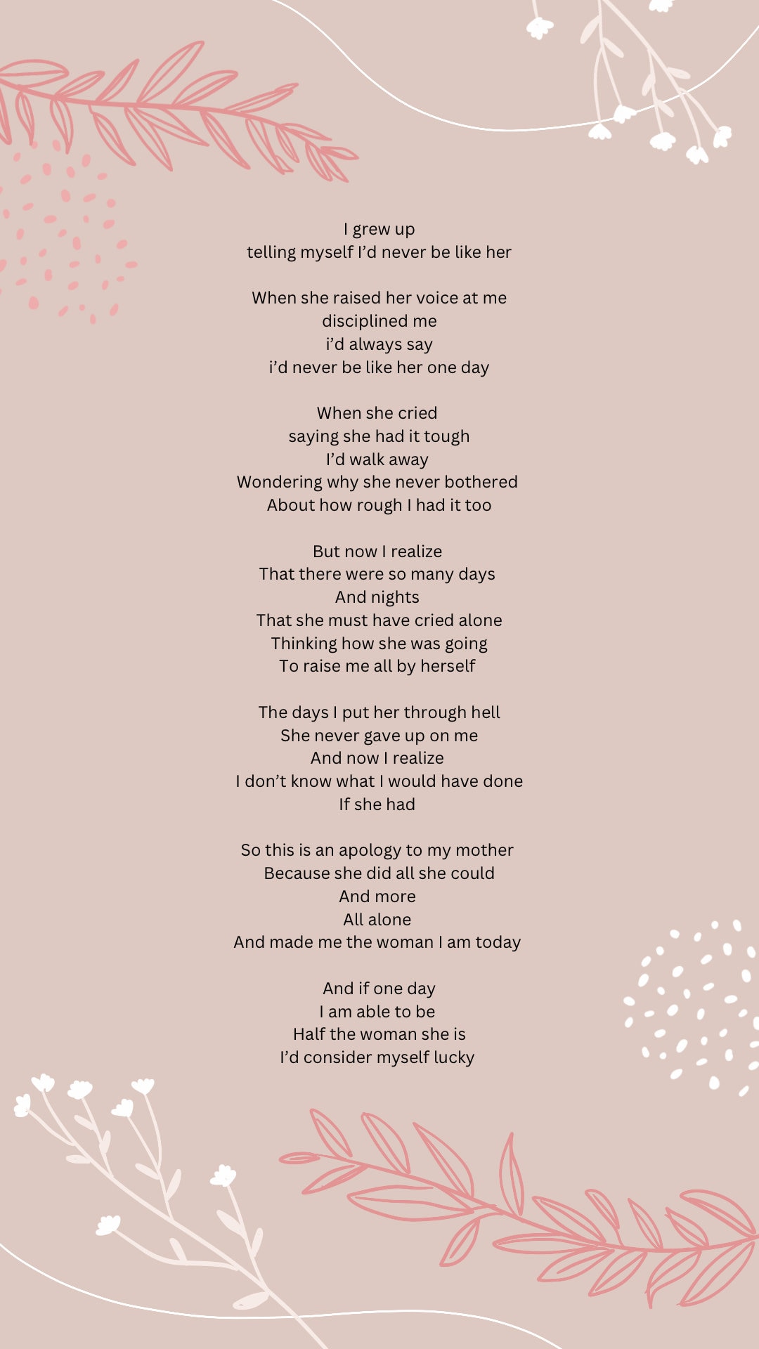 Poems About Me Myself And I