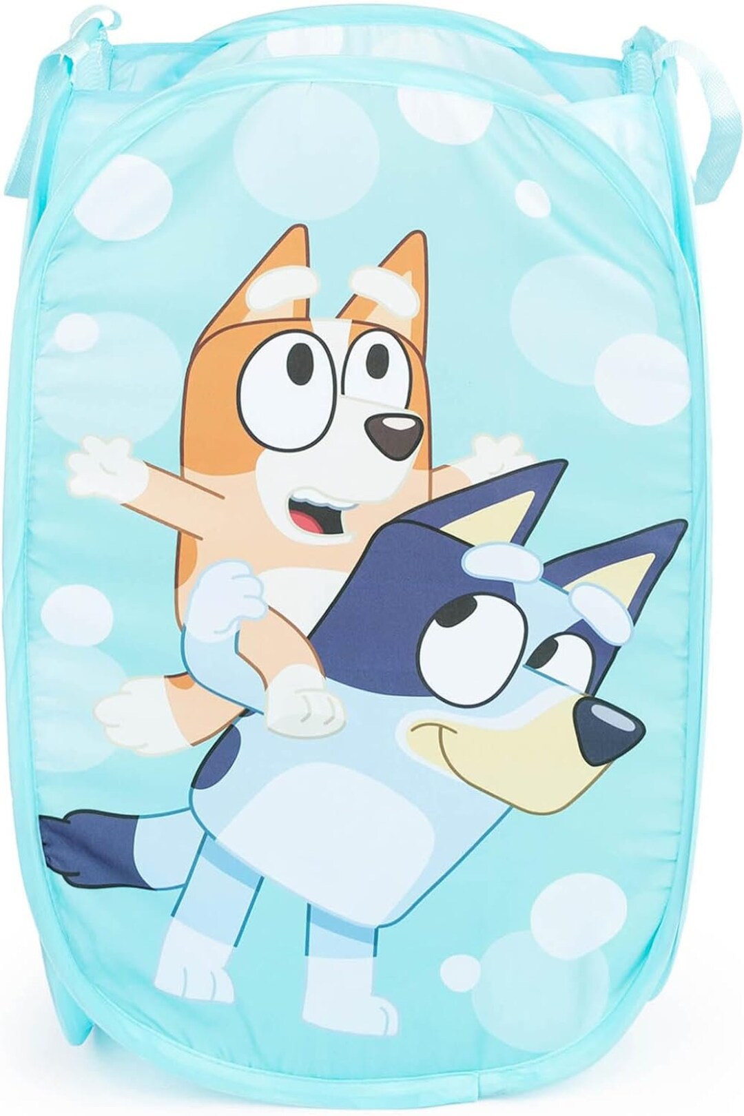 Bluey & Bingo Pop up Hamper Mesh Laundry Basket/bag With Durable ...