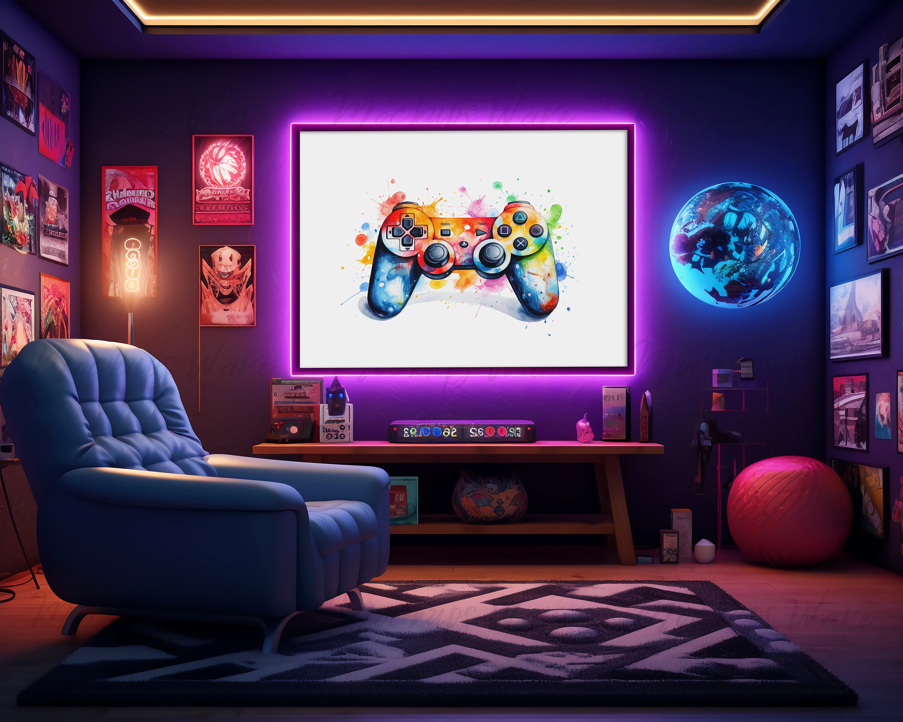 Gamer Room Frame Mockup Gamer Frame Mockup Gamer Room - Etsy