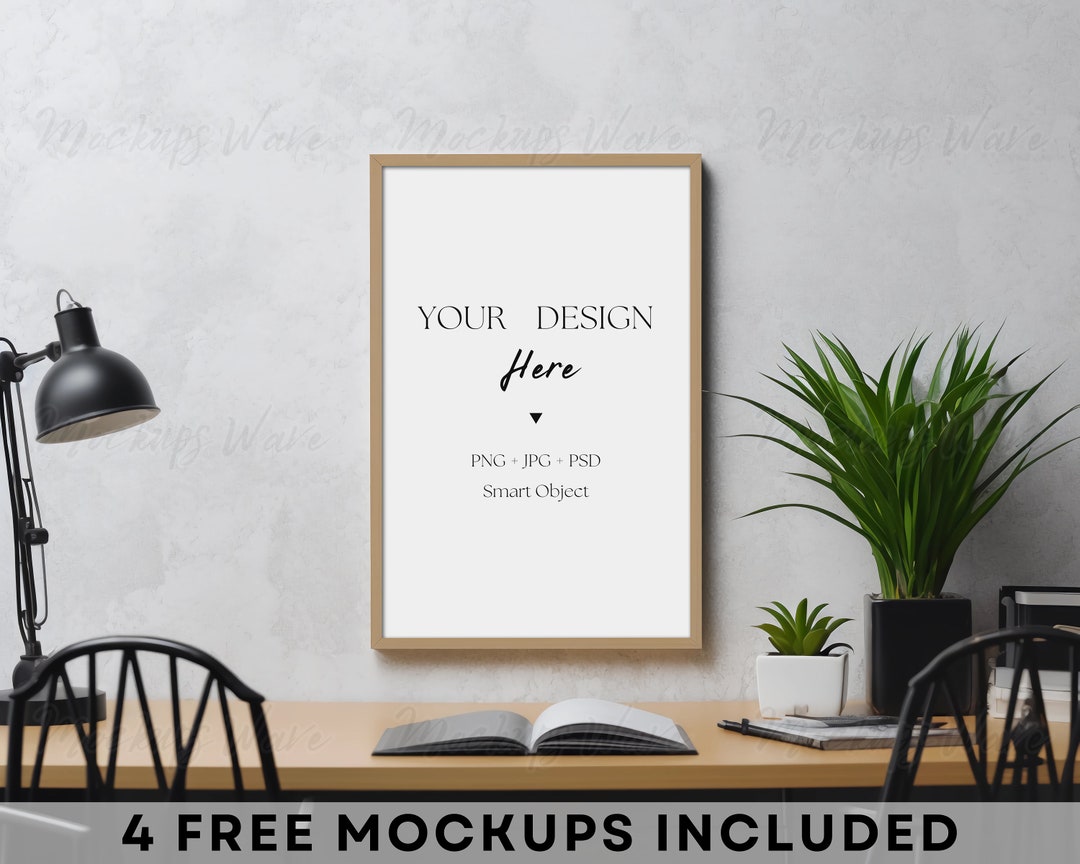 Office Frame Mockup Office Mockup Modern Frame Mockup - Etsy