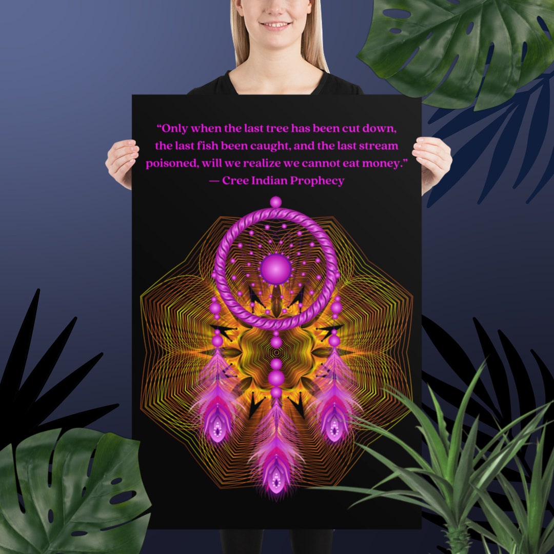 Native American Indian Wisdom Quote Wall Art Premium Luster - Etsy