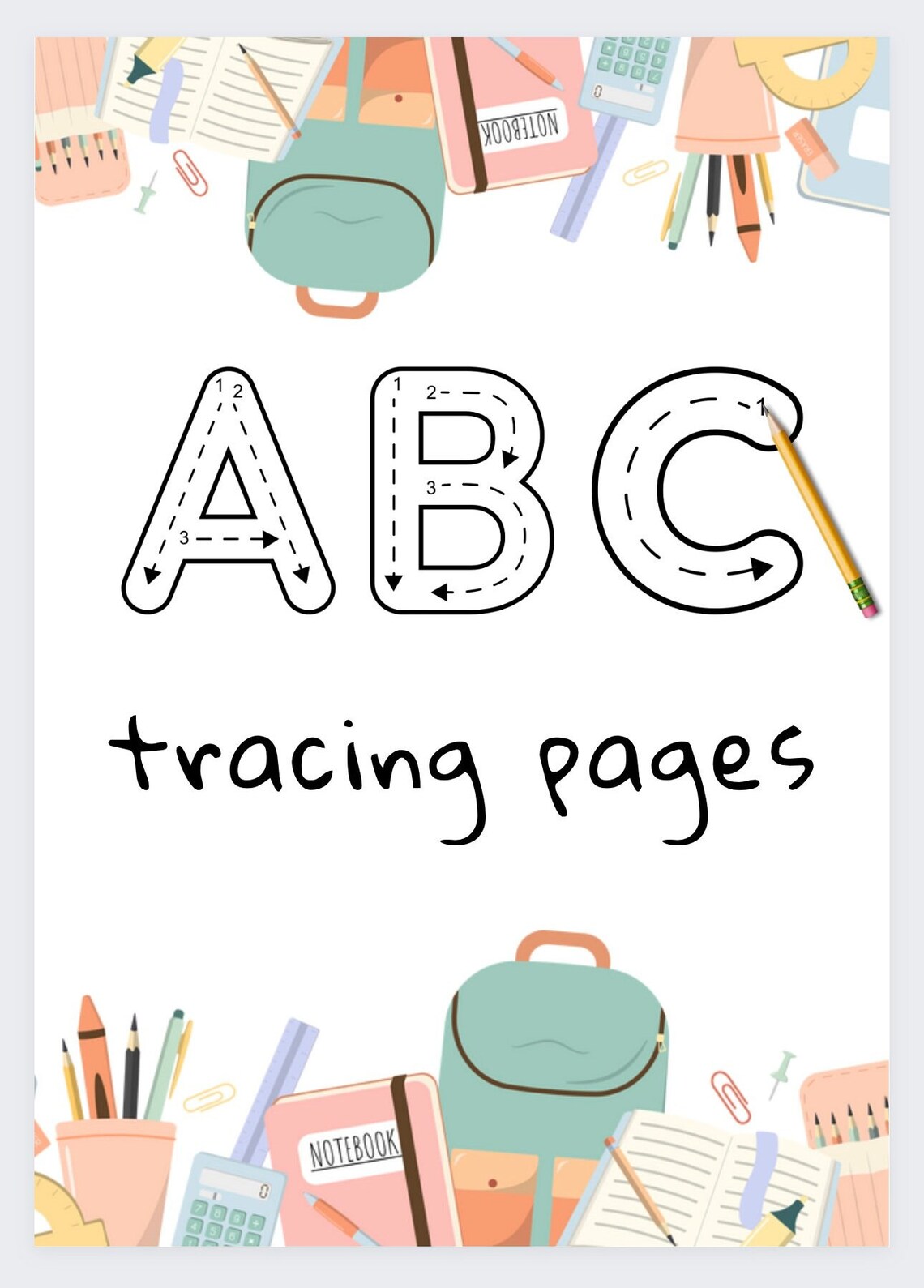 Trace It, Write It, Learn It. Kids Learning Prints, Home Education ...