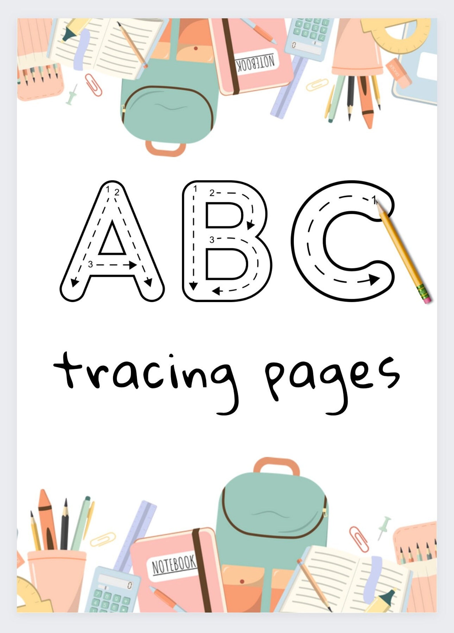 Trace It, Write It, Learn It. Kids Learning Prints, Home Education ...