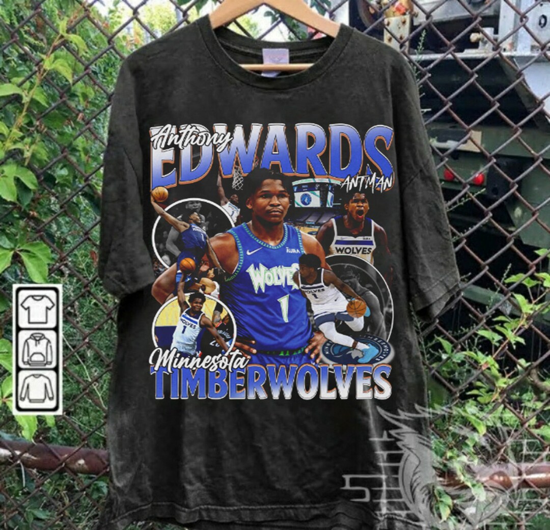 Vintage Anthony Edwards 90s Basketball Bootleg Style Shirt - Etsy