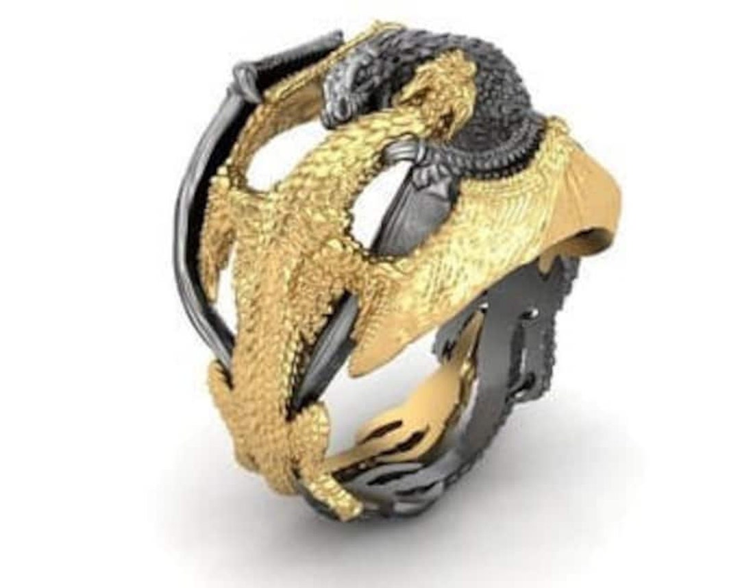 925 Sterling Silver Too Dragon Ring Silver Dragon Ring Solid - Etsy ...