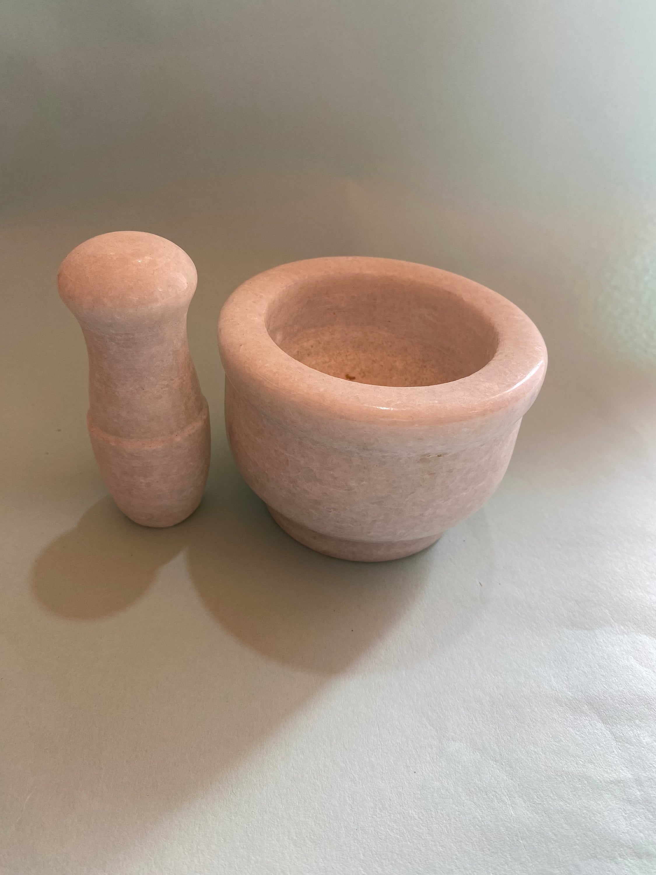 Marble Mortar and Pestle, Kitchen Cooking Utensils, Natural Stone Mortar Pestle, Grinding ...