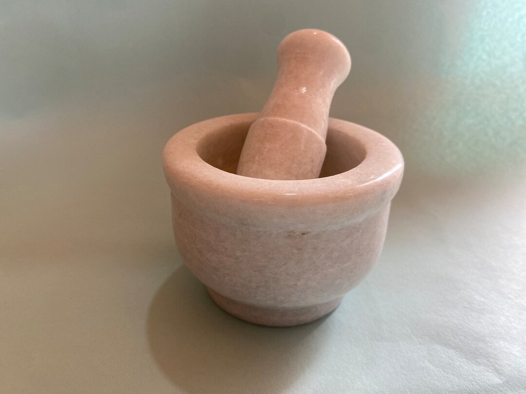 Marble Mortar and Pestle, Kitchen Cooking Utensils, Natural Stone ...
