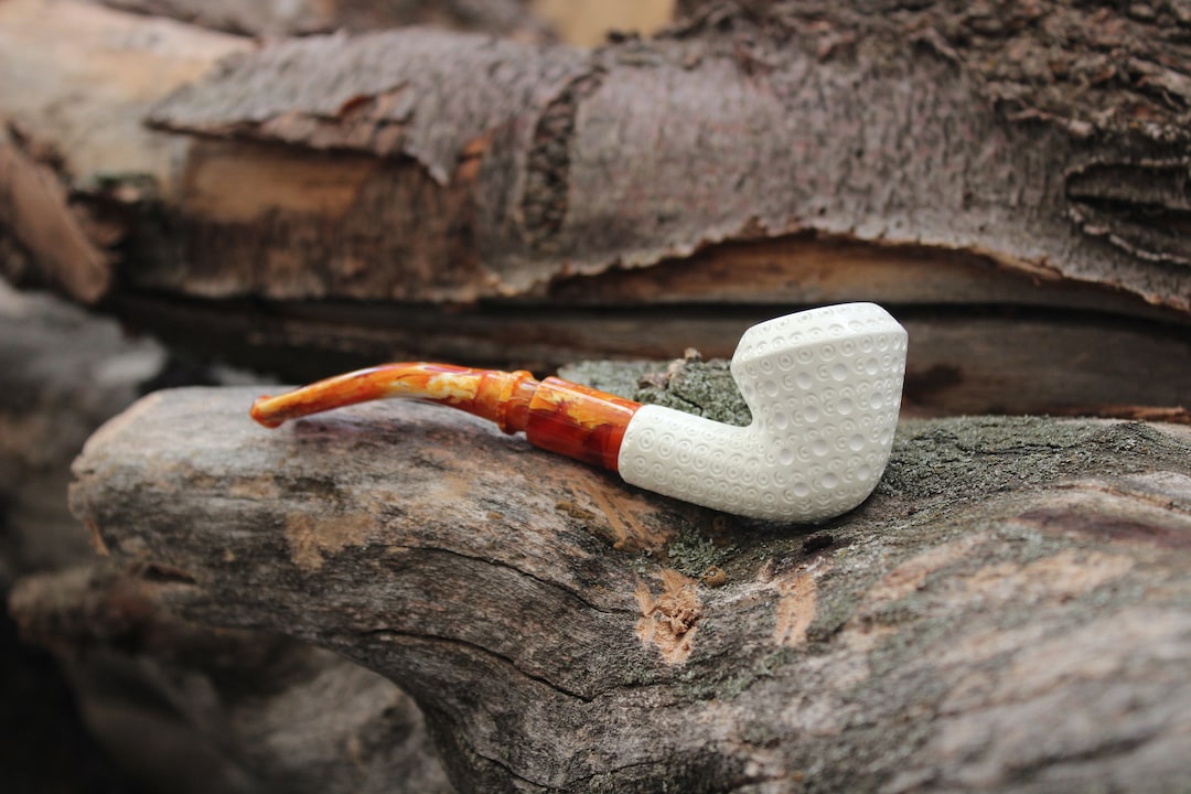 Discover the Art of Unique Meerschaum Pipes-each of the Engraved Block ...