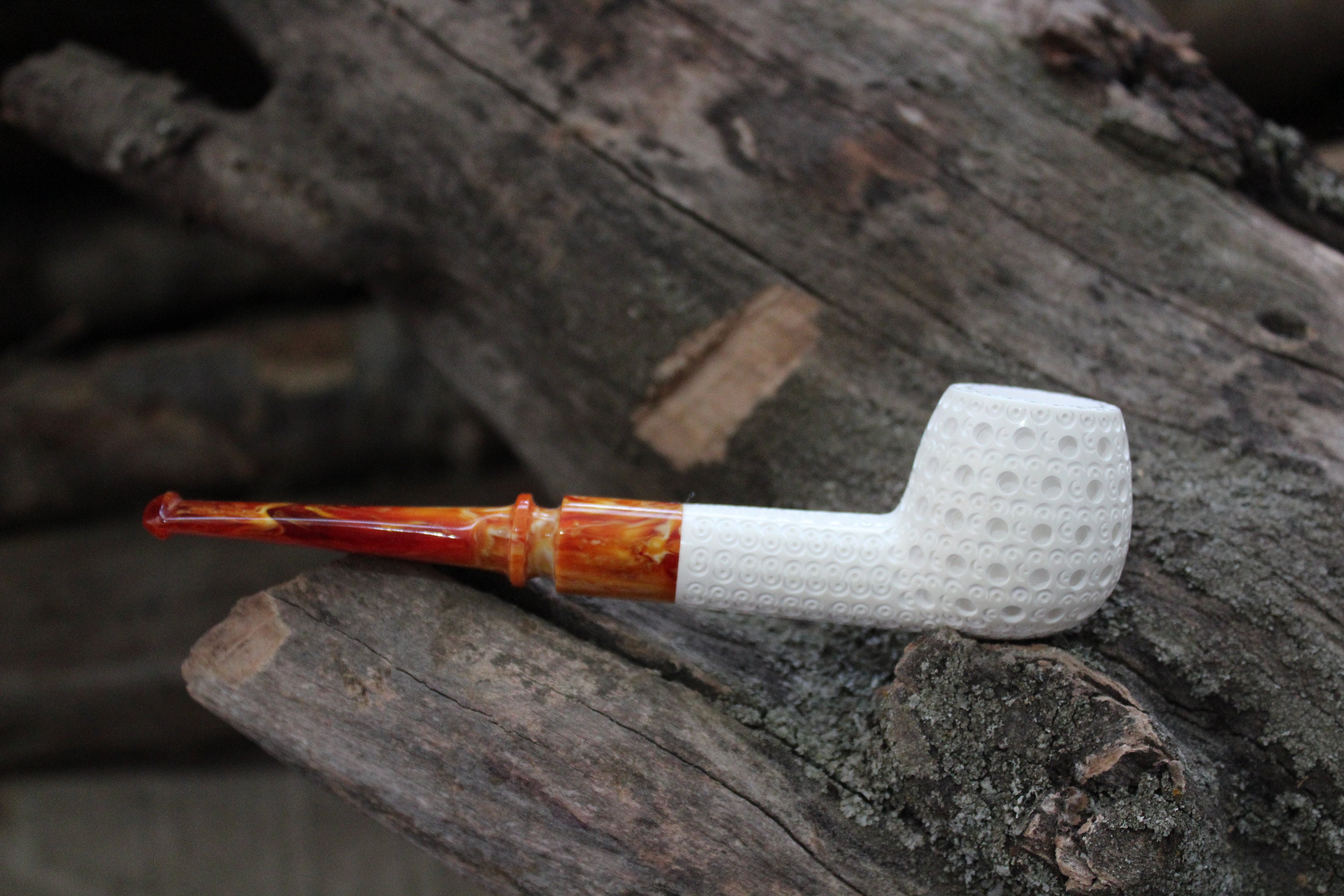 Bent Model Meerschaum Pipe-unique Pipes-tobacco for Pipes-embroidered ...