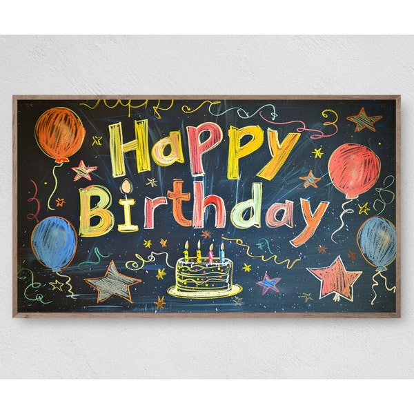 Chalkboard Birthday - Etsy