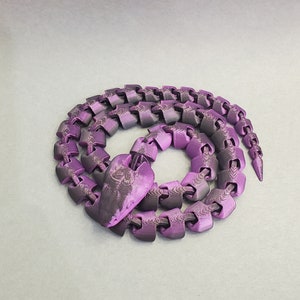 3D Printed Articulated Snake Fidget Toy - Etsy