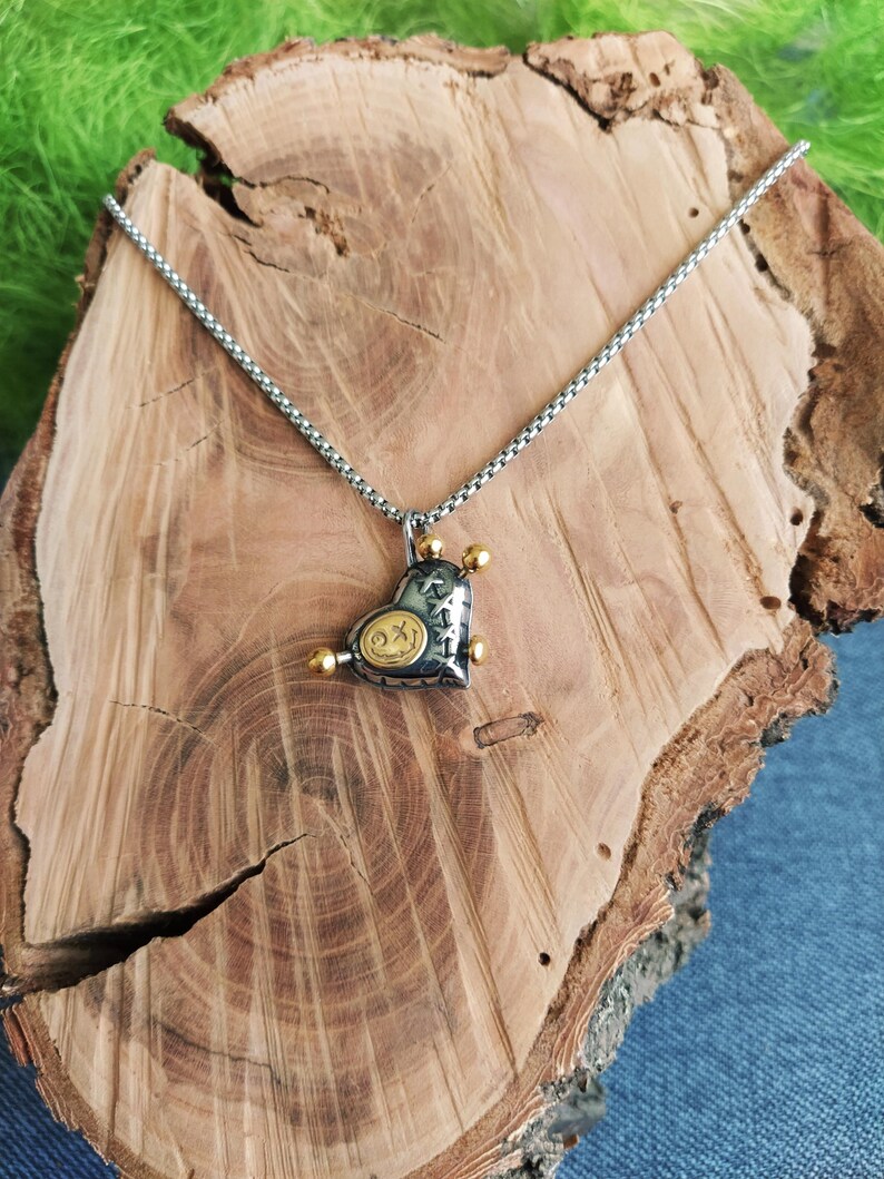 Voodoo Heart Necklace / Stainless Steel Necklace / Heart Pendant ...