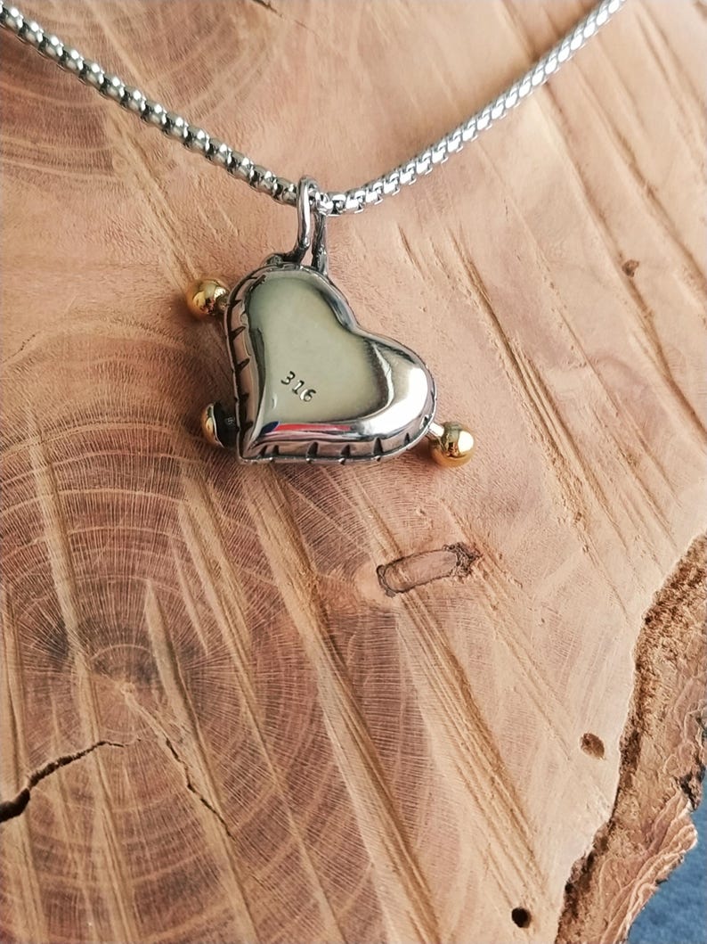 Voodoo Heart Necklace / Stainless Steel Necklace / Heart Pendant ...