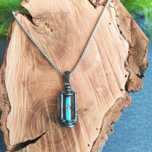 Hourglass Necklace / Stainless Steel / Hourglass / Hourglass Pendant ...