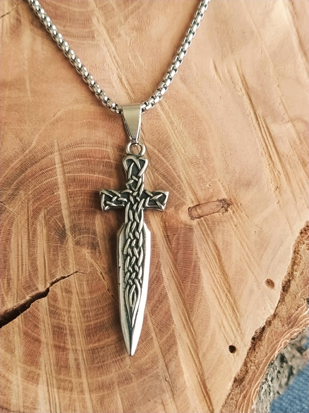 Sword Necklace / Warrior Necklace / Sword Jewelry / Viking Sword ...