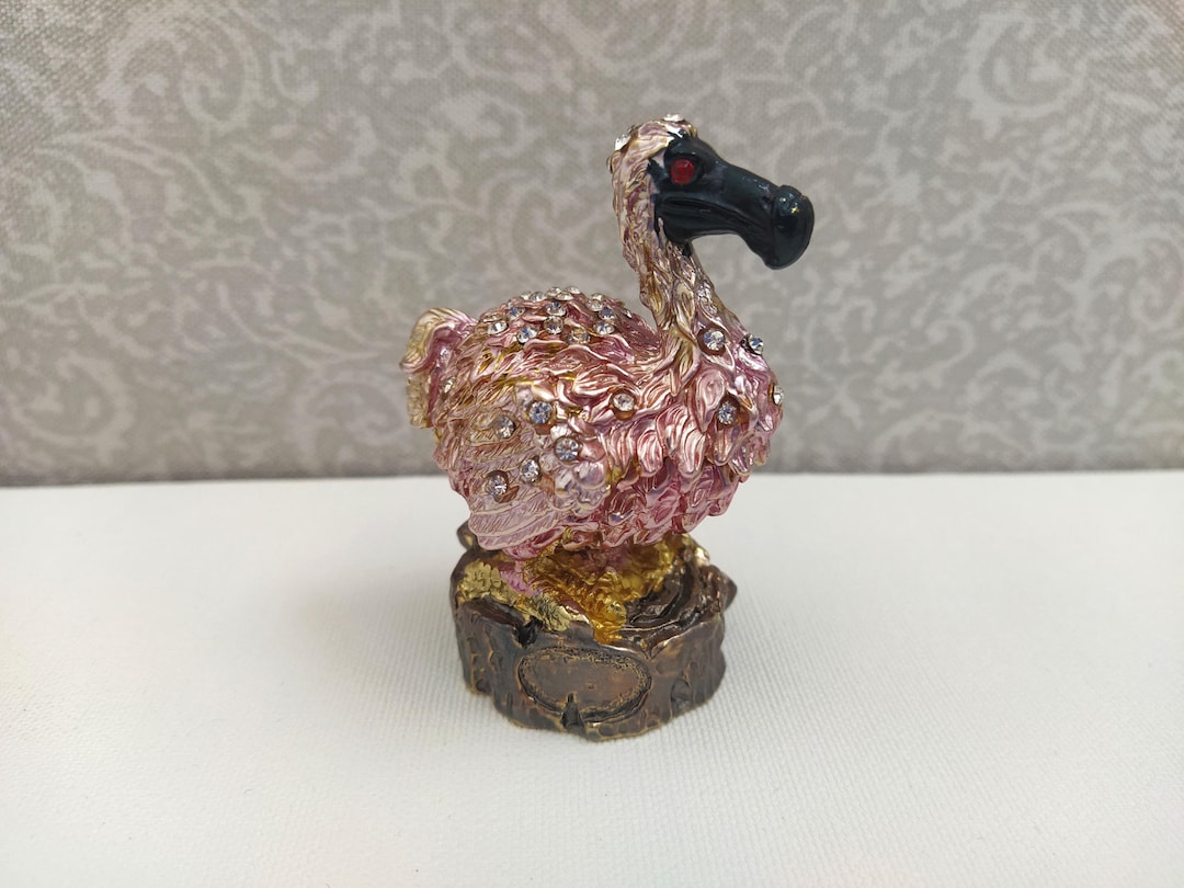 Dodo Bird Trinket Box / Dodo Bird Hand Painted Fish Figurine Statue ...