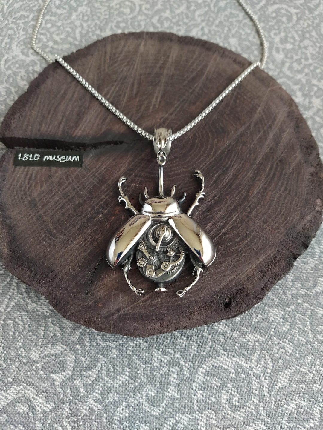 Steampunk Necklace / Steampunk Beetle / Large Size / Steampunk Pendant ...
