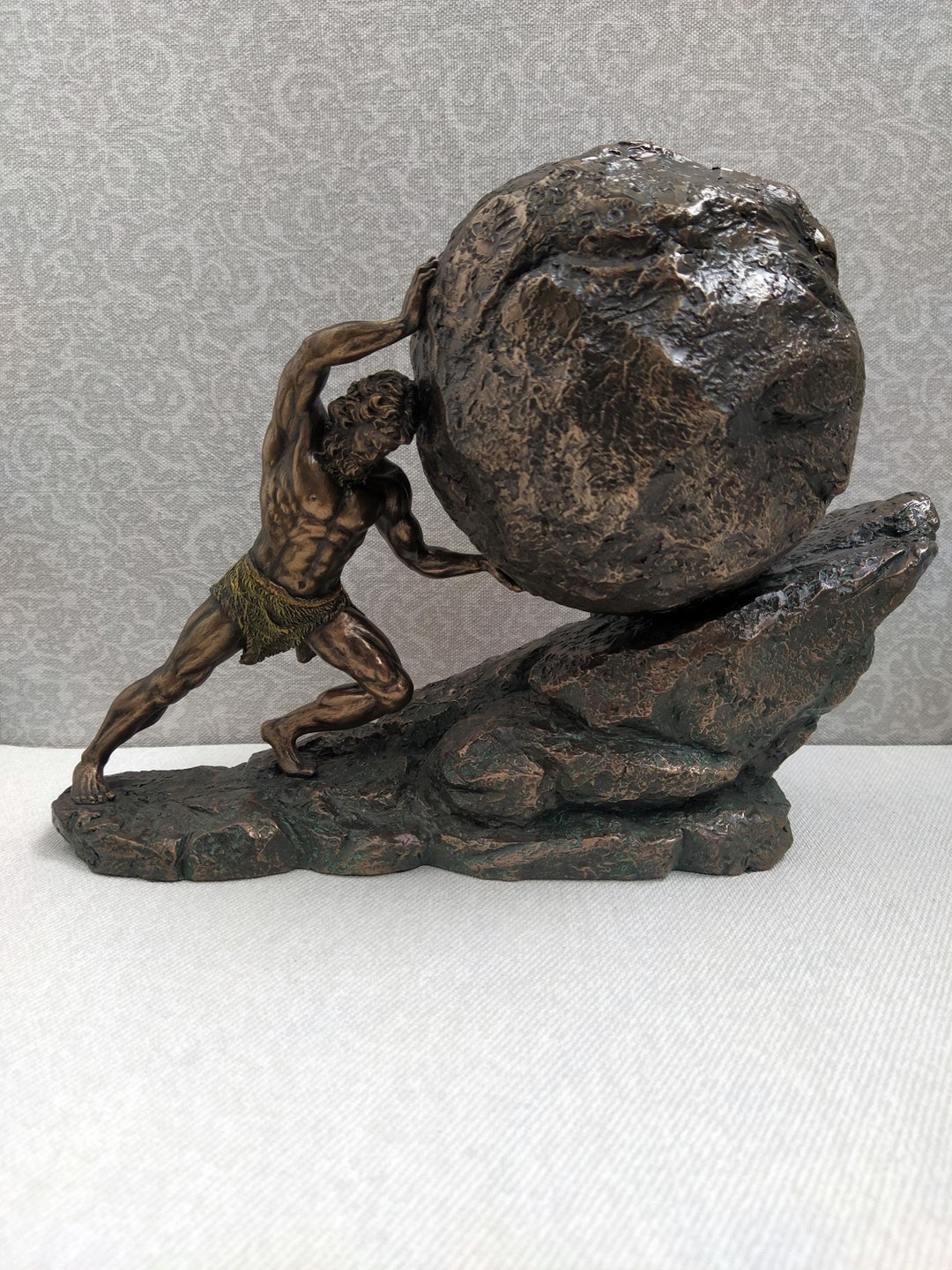 Sisyphus / Sisyphus Figurine / Sisyphus Statue / Minimal Ancient Greek ...