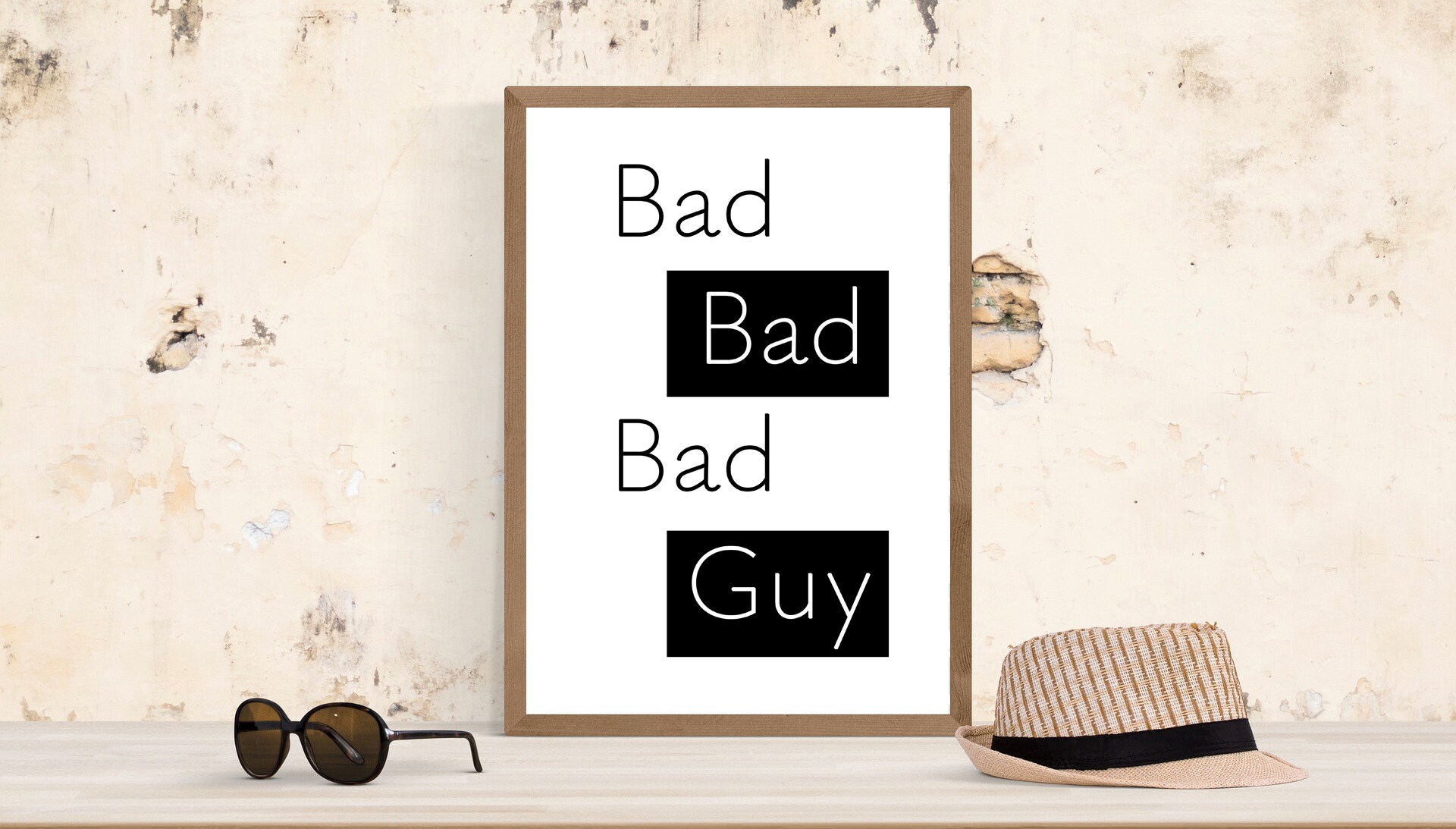 Bad Guy Poster,minimalist Poster,poster for Boy,egoist Poster,poster ...