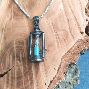 Hourglass Necklace / Stainless Steel / Hourglass / Hourglass Pendant ...