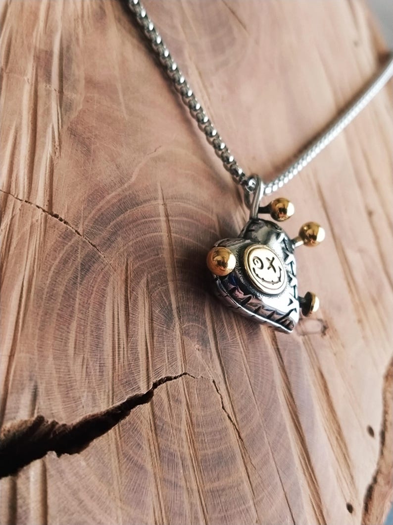 Voodoo Heart Necklace / Stainless Steel Necklace / Heart Pendant ...
