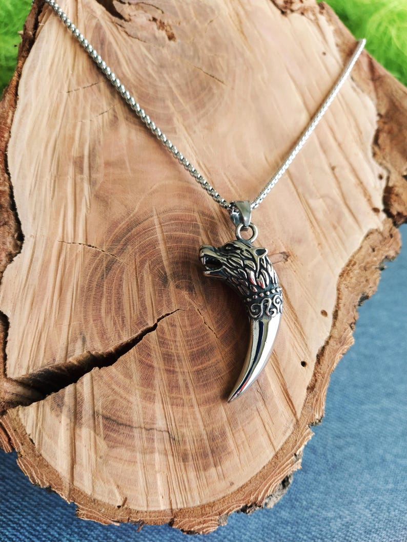 Tooth Necklace, Fang Necklace, All Stainless Steel,fangs,wolf Teeth ...